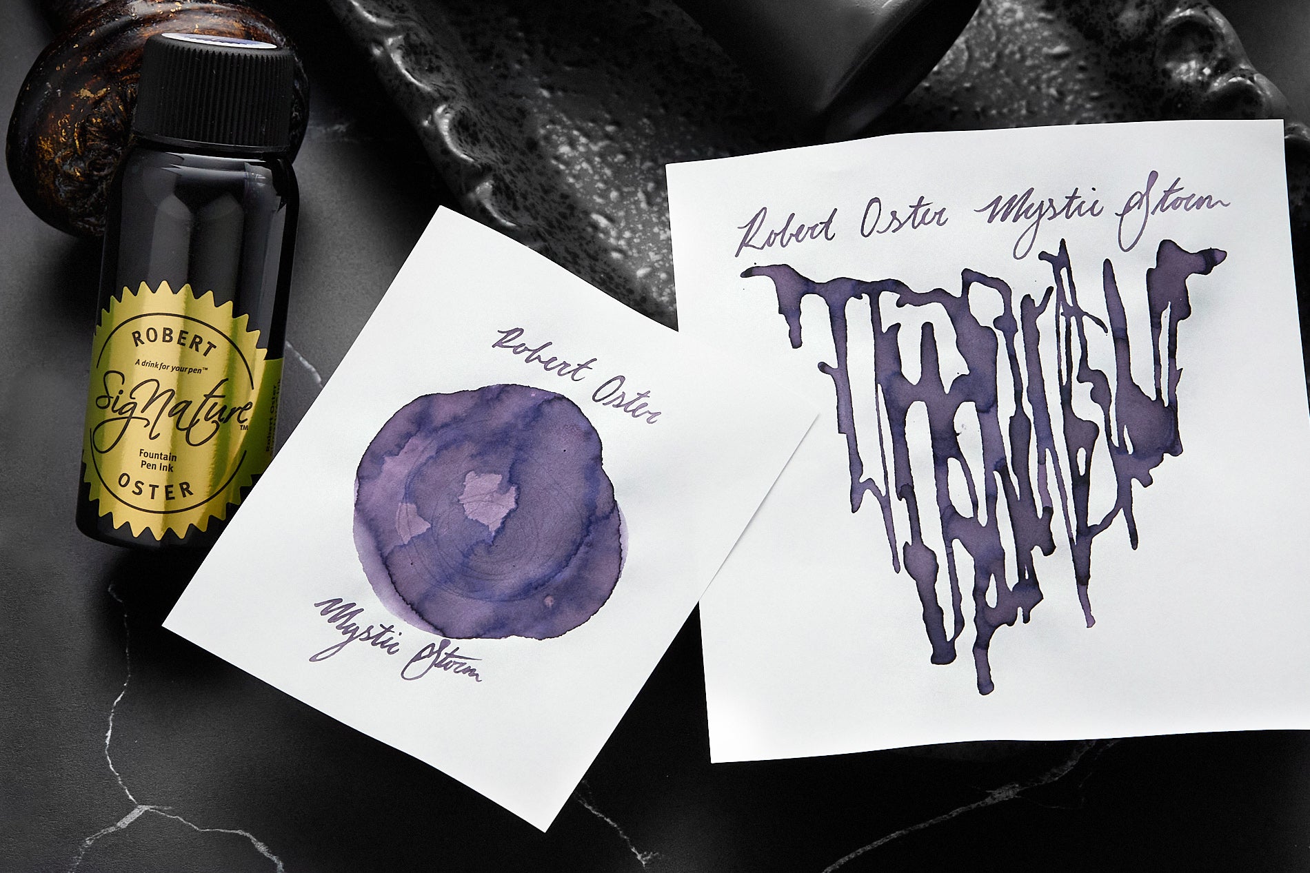 Robert Oster Mystic Storm: Fountain Pen Ink Review - The Goulet Pen Company