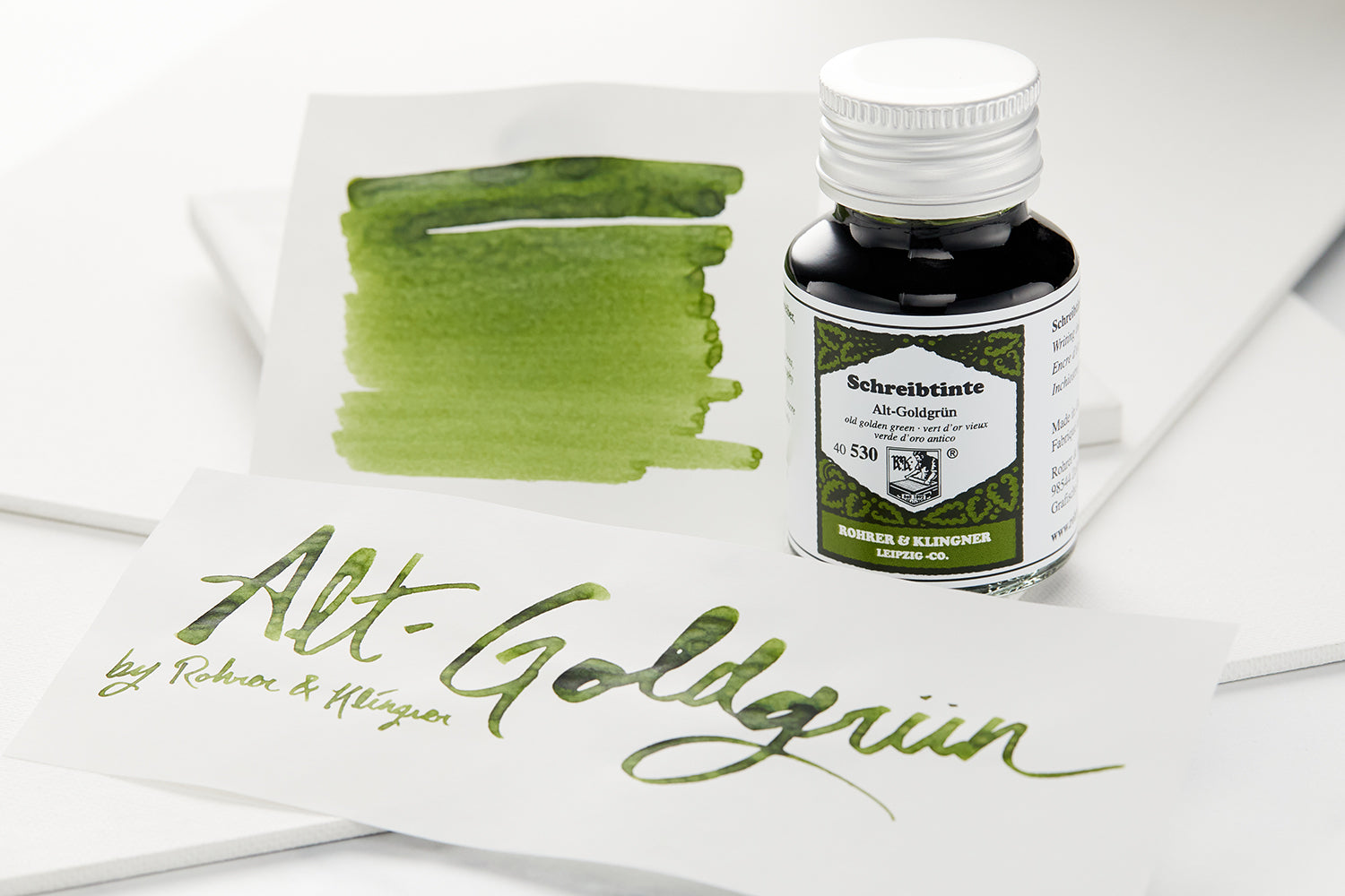 Rohrer & Klingner Alt-Goldgrun: Ink Review - The Goulet Pen Company
