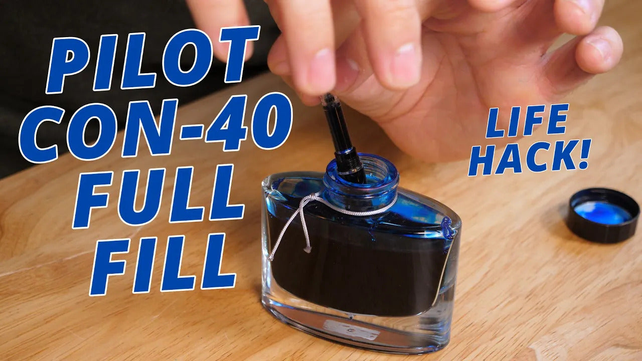 How to Fully Fill a Pilot CON-40 Converter - The Goulet Pen Company