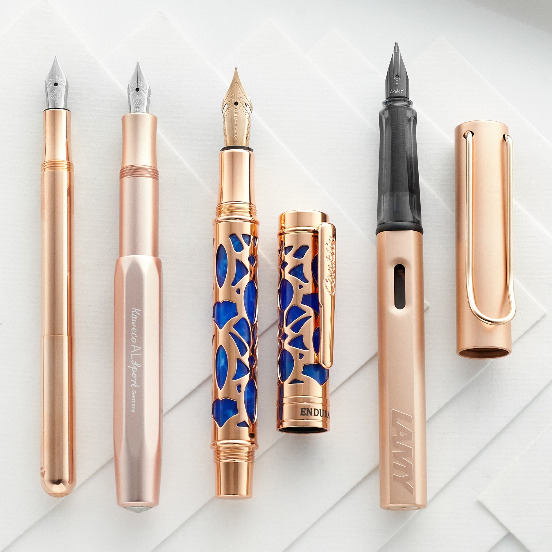 Rose Gold & Copper Fountain Pens - The Goulet Pen Company