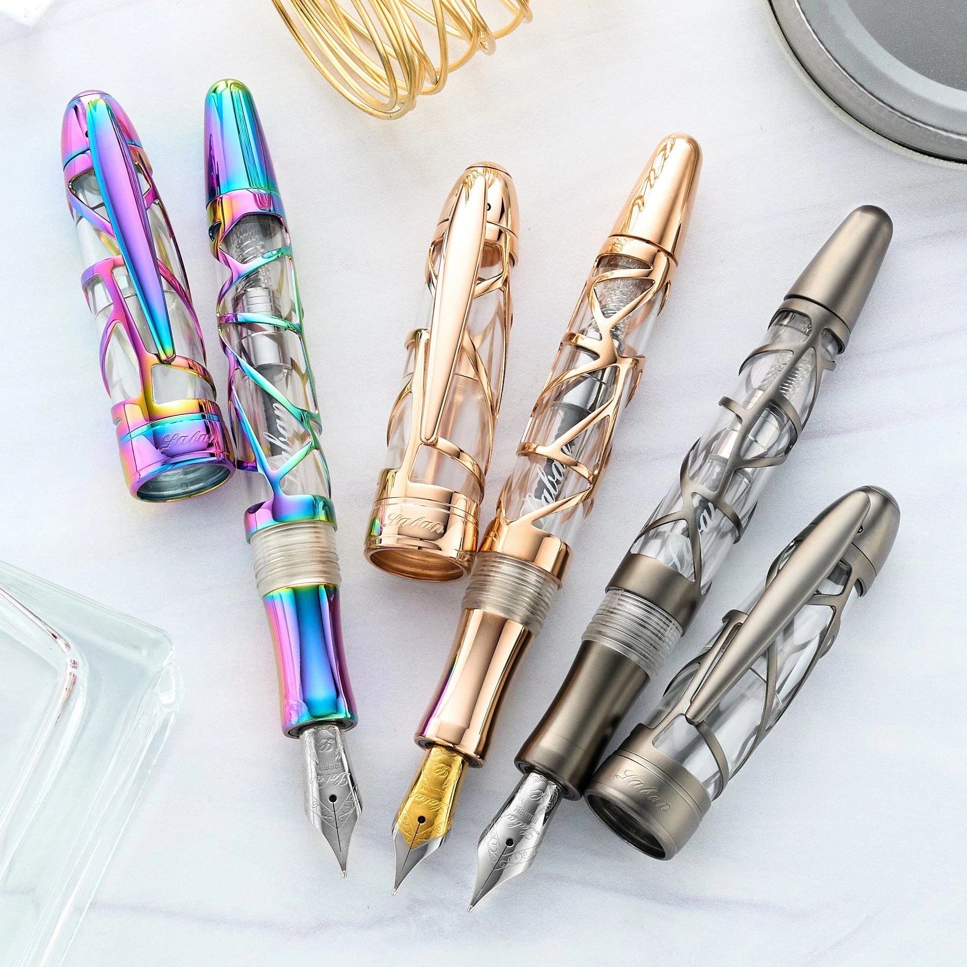 Laban Skeleton Fountain Pens - The Goulet Pen Company
