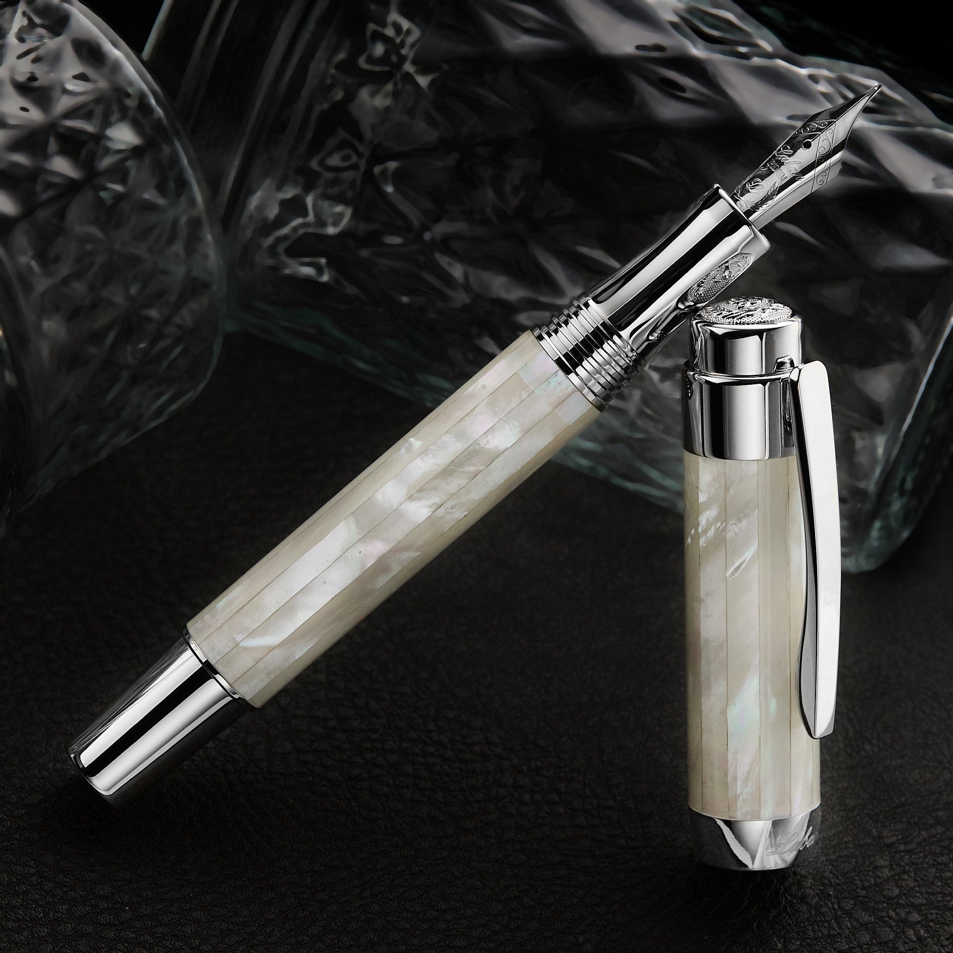 Laban Mother of Pearl Fountain Pens - The Goulet Pen Company