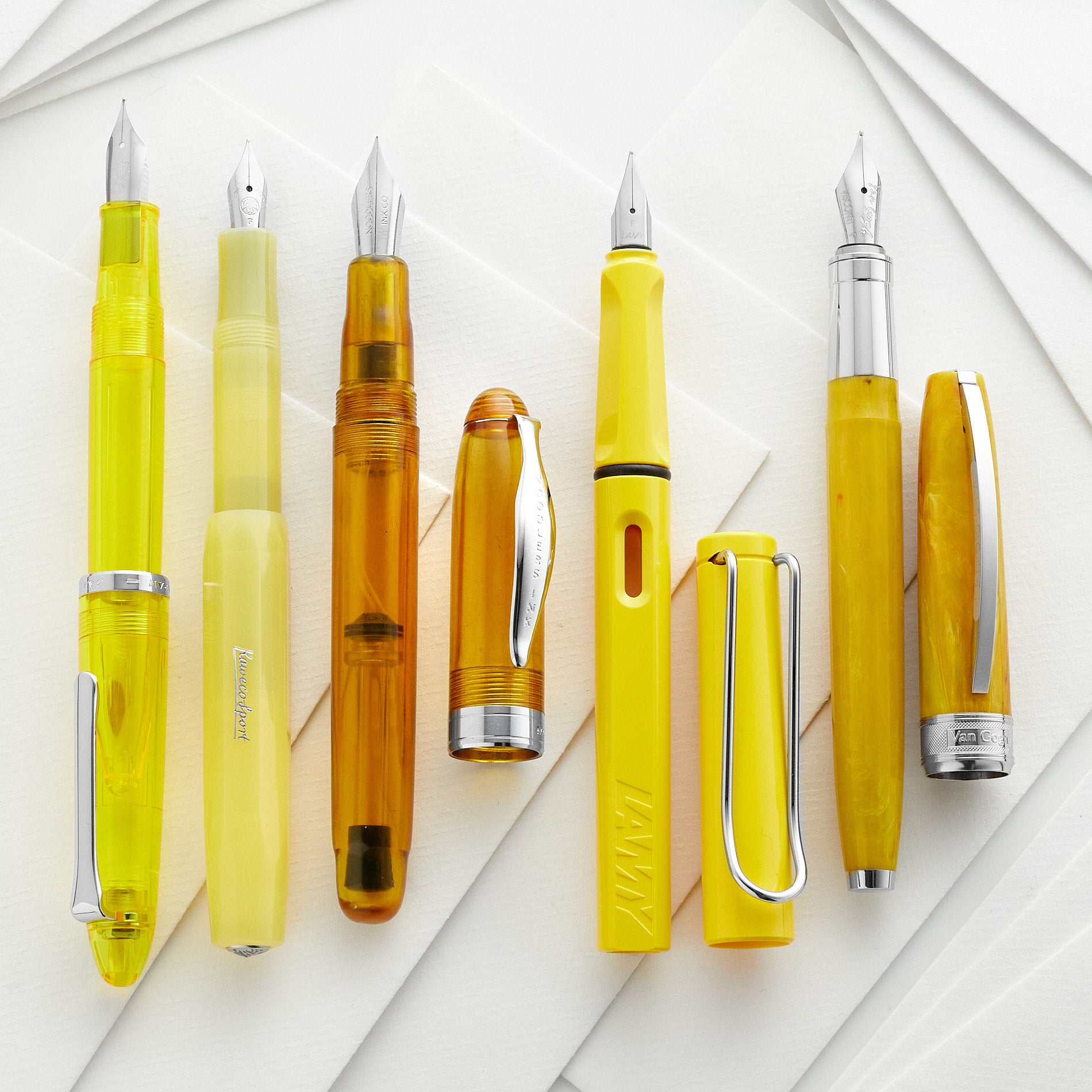 Yellow Fountain Pens - The Goulet Pen Company