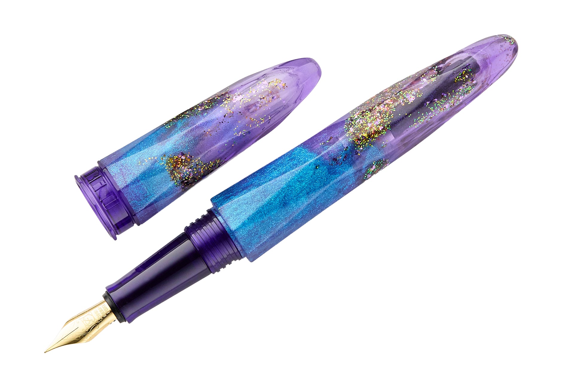 BENU Briolette Fountain Pen - Amethyst Tide - The Goulet Pen Company