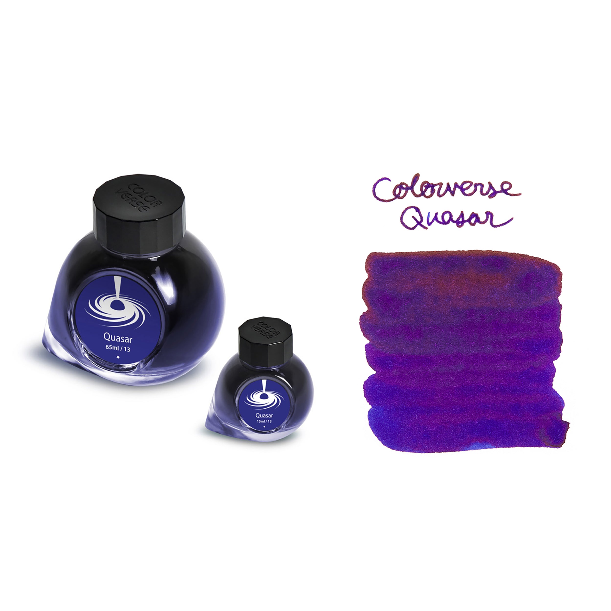 Colorverse Quasar - 65ml + 15ml Bottled Fountain Pen Ink - The Goulet ...