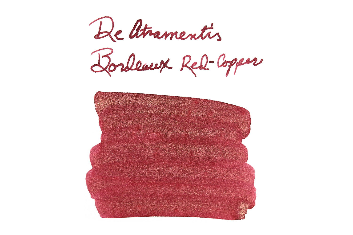De Atramentis Pearlescent Bordeaux Red-Copper - Ink Sample - The Goulet ...