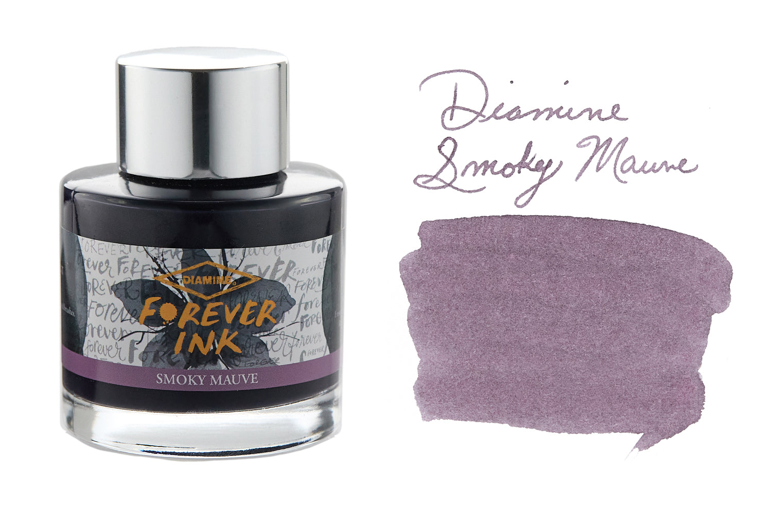 Diamine Forever Smoky Mauve - 50ml Bottled Fountain Pen Ink - The ...