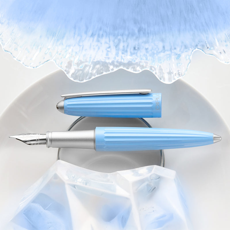 Diplomat Aero Fountain Pen - Ice Blue (Special Edition) - The Goulet ...