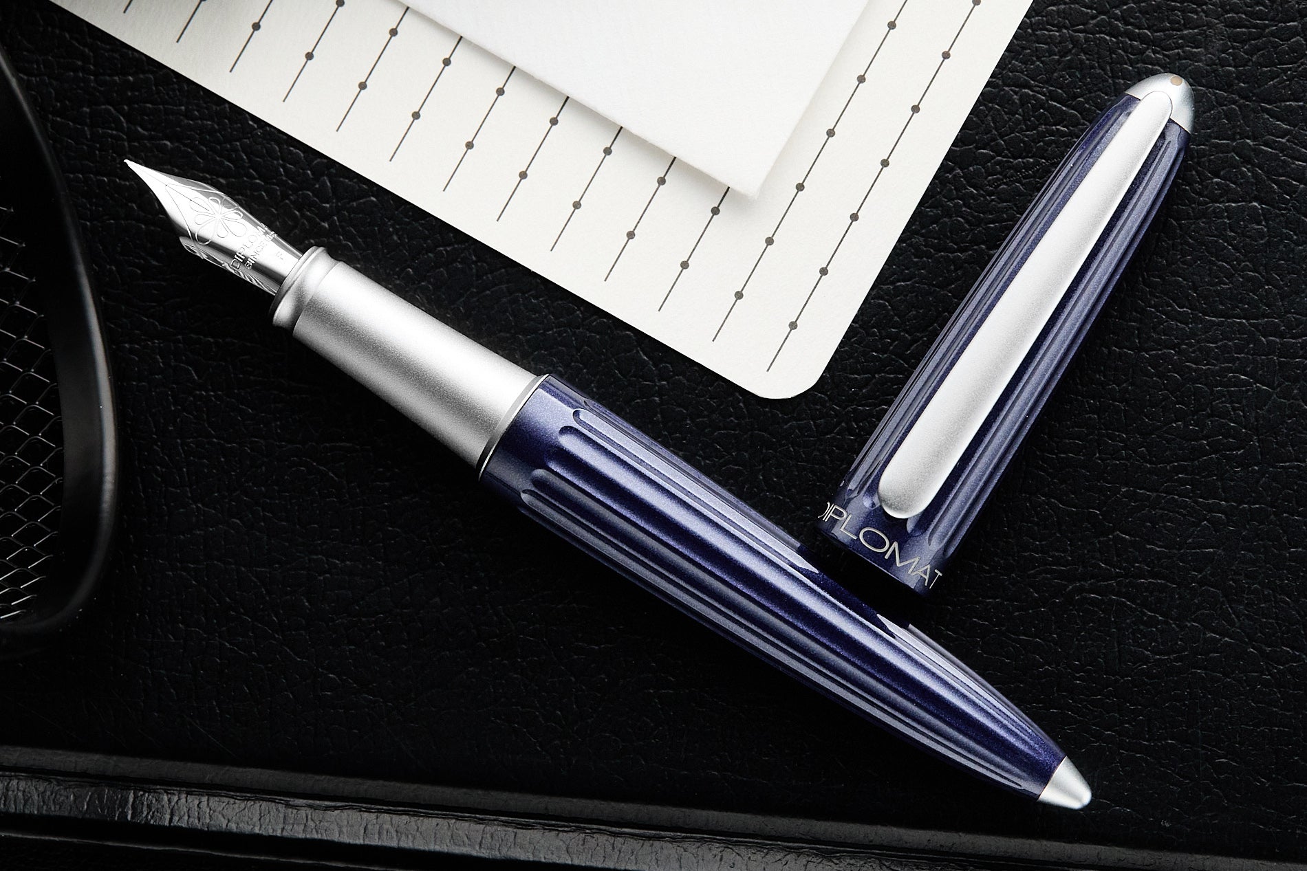 Diplomat Aero Fountain Pen - Midnight Blue - The Goulet Pen Company