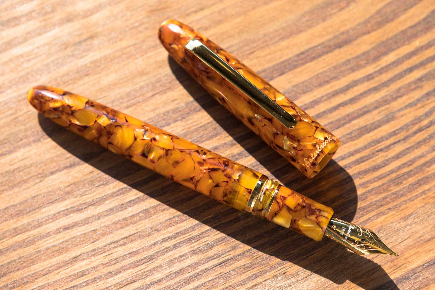 Esterbrook Estie Fountain Pen - Honeycomb/Gold - The Goulet Pen Company