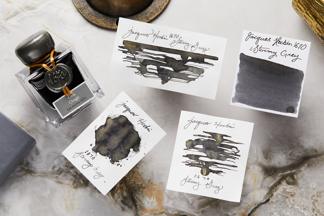 Grey & Silver Fountain Pen Ink - The Goulet Pen Company