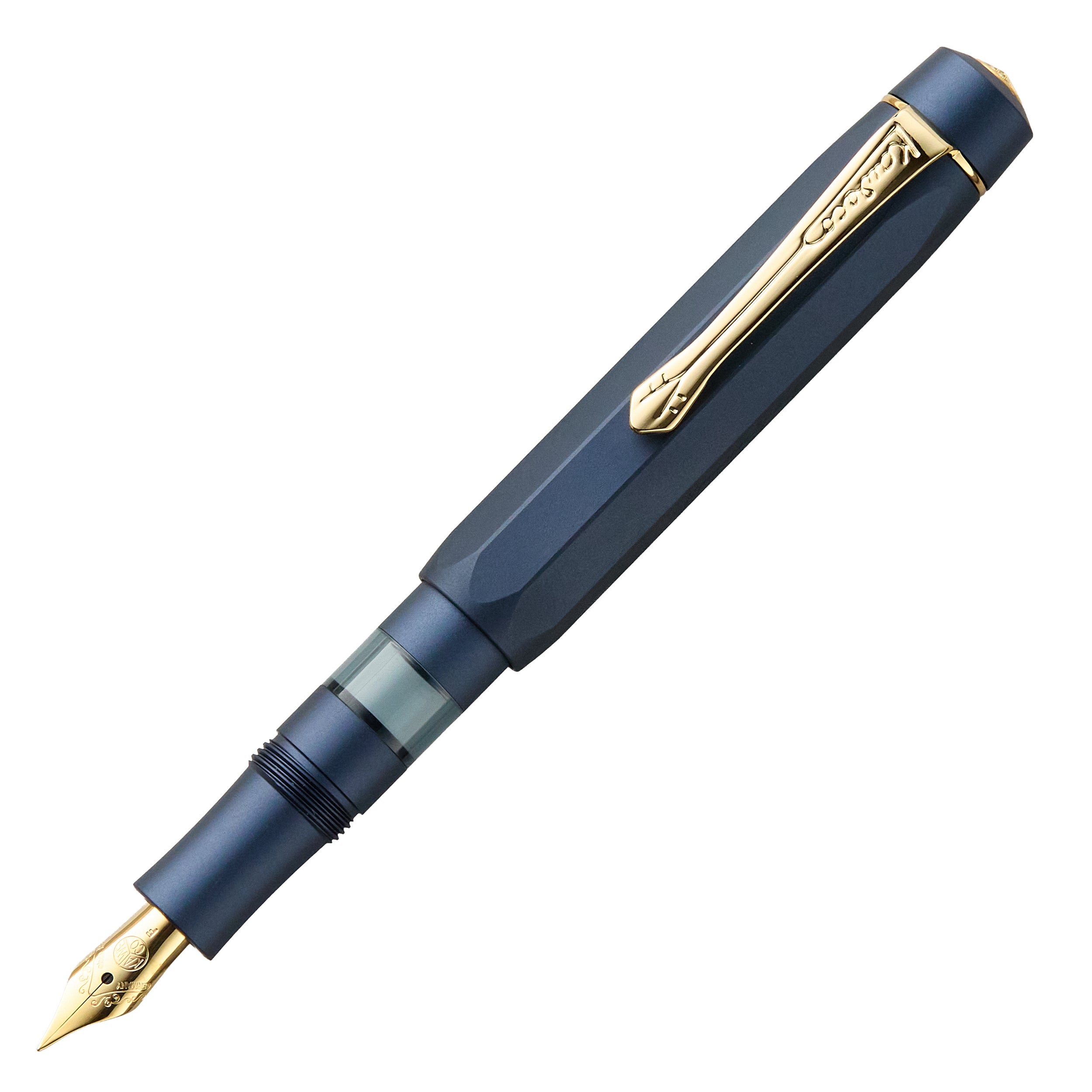 Kaweco Piston Sport AL Fountain Pen - Navy - The Goulet Pen Company