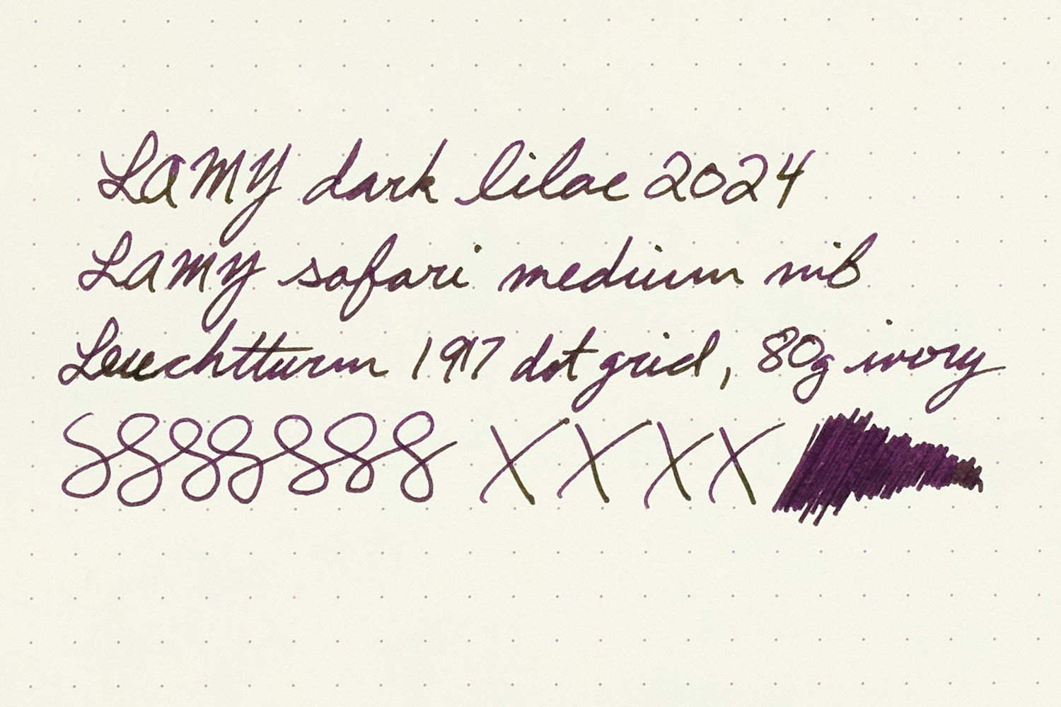 LAMY dark lilac - Ink Sample - The Goulet Pen Company
