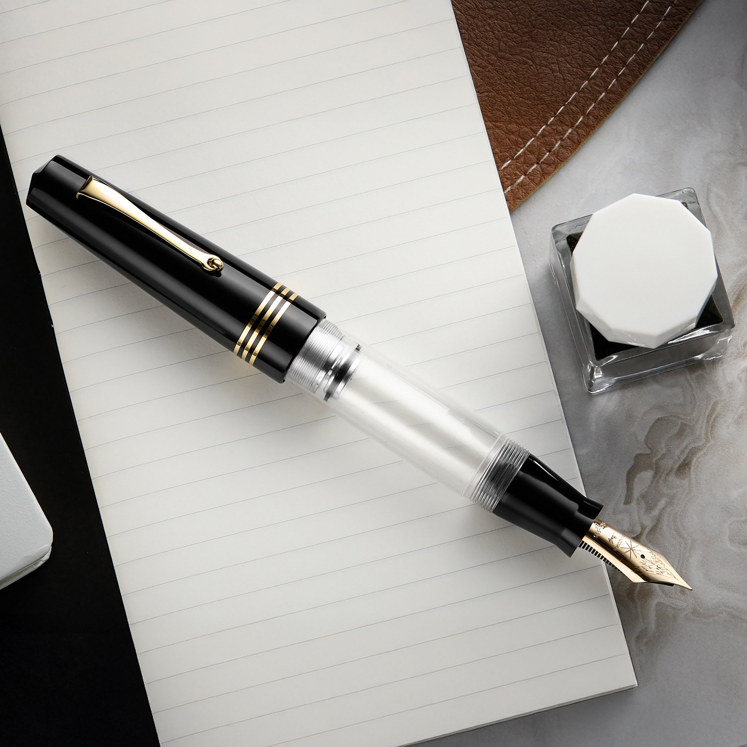 Maiora Everest Fountain Pen - Demo Black (Limited Edition) - The Goulet Pen Company
