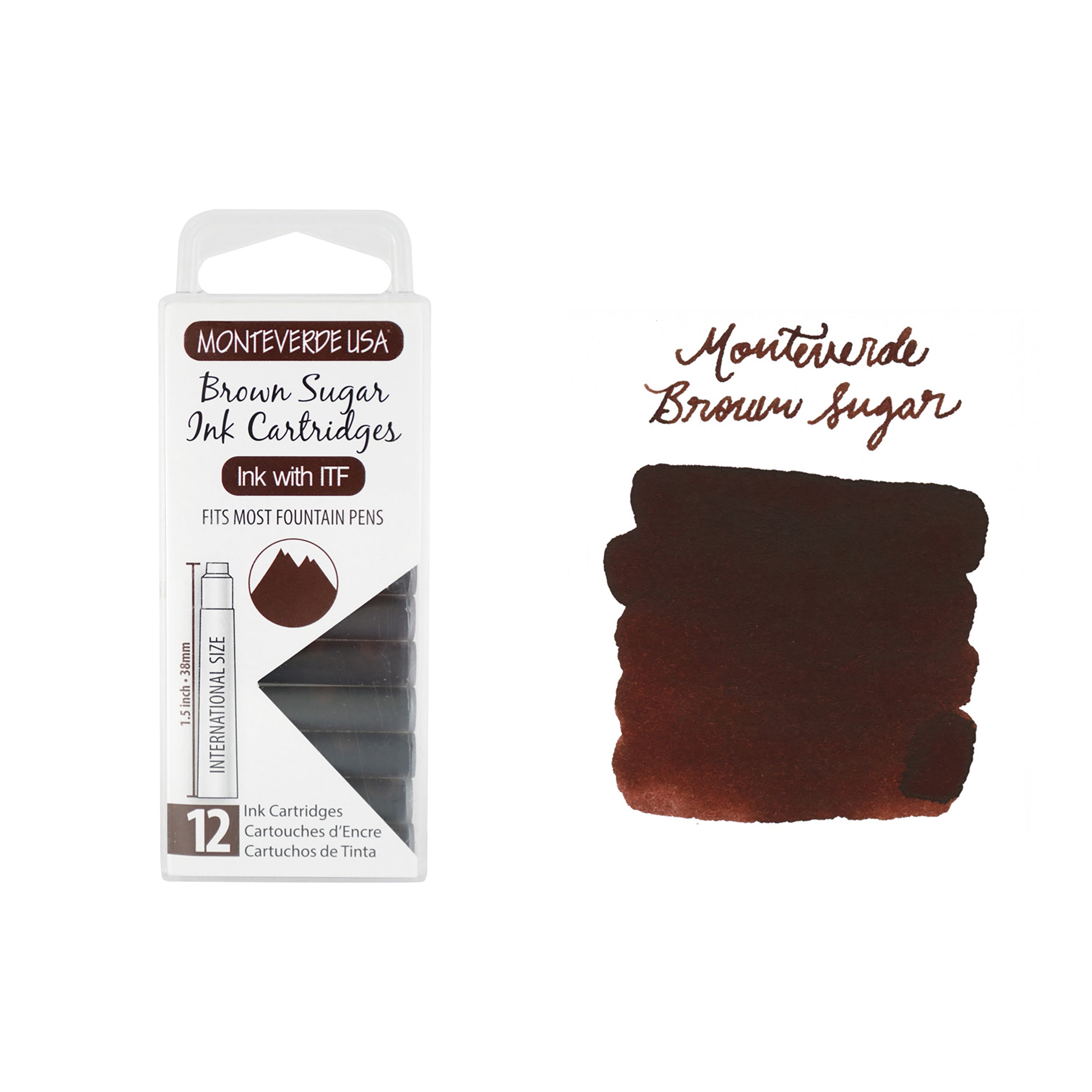 Monteverde Brown Sugar - Fountain Pen Ink Cartridges - The Goulet Pen ...