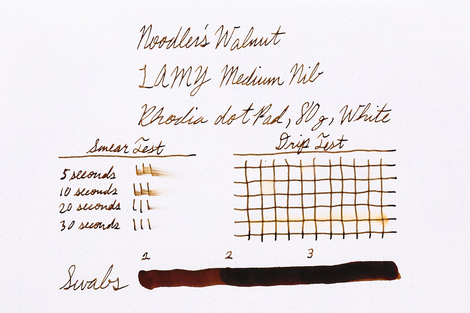 Noodler's Walnut - Ink Sample - The Goulet Pen Company