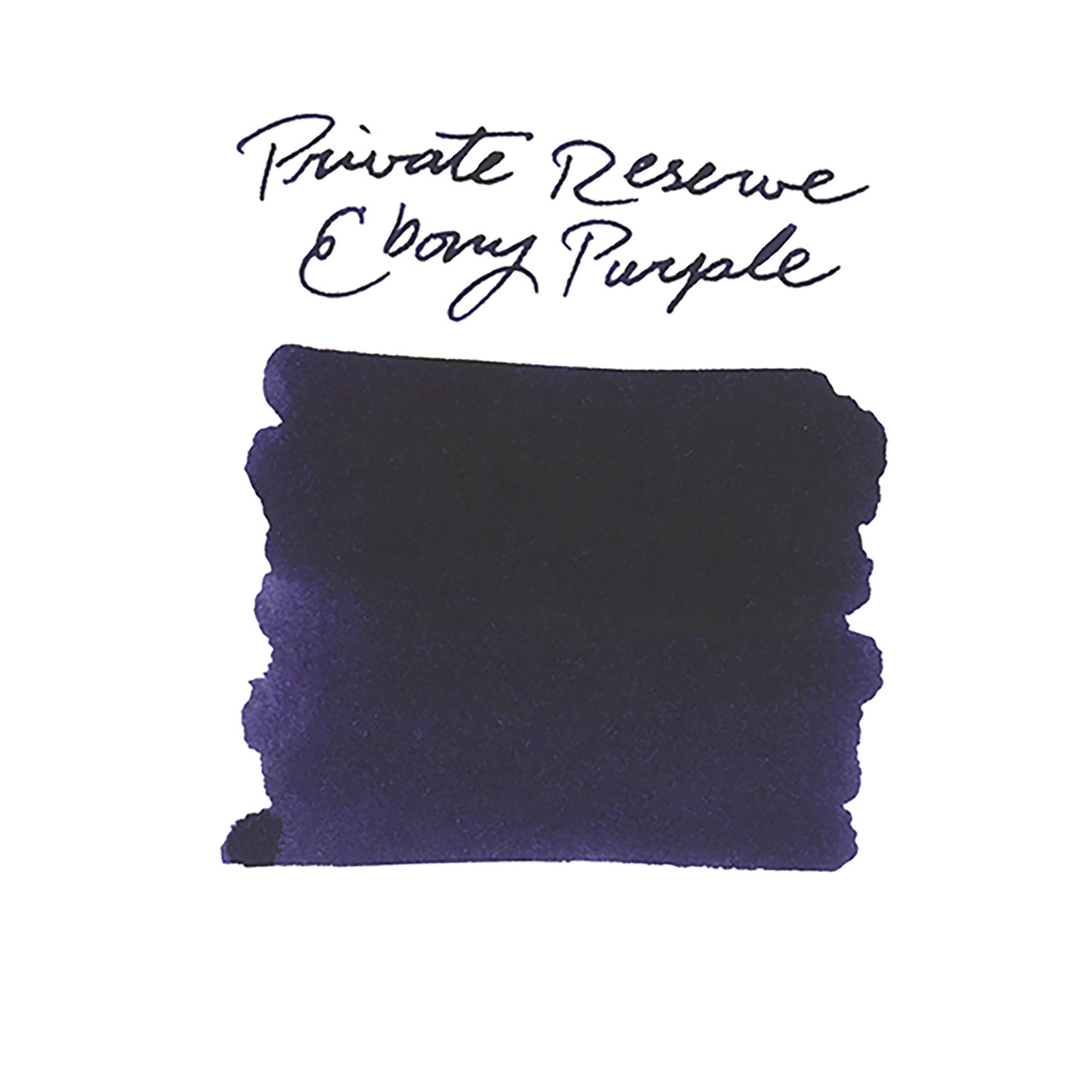 Private Reserve Ebony Purple - Ink Sample - The Goulet Pen Company