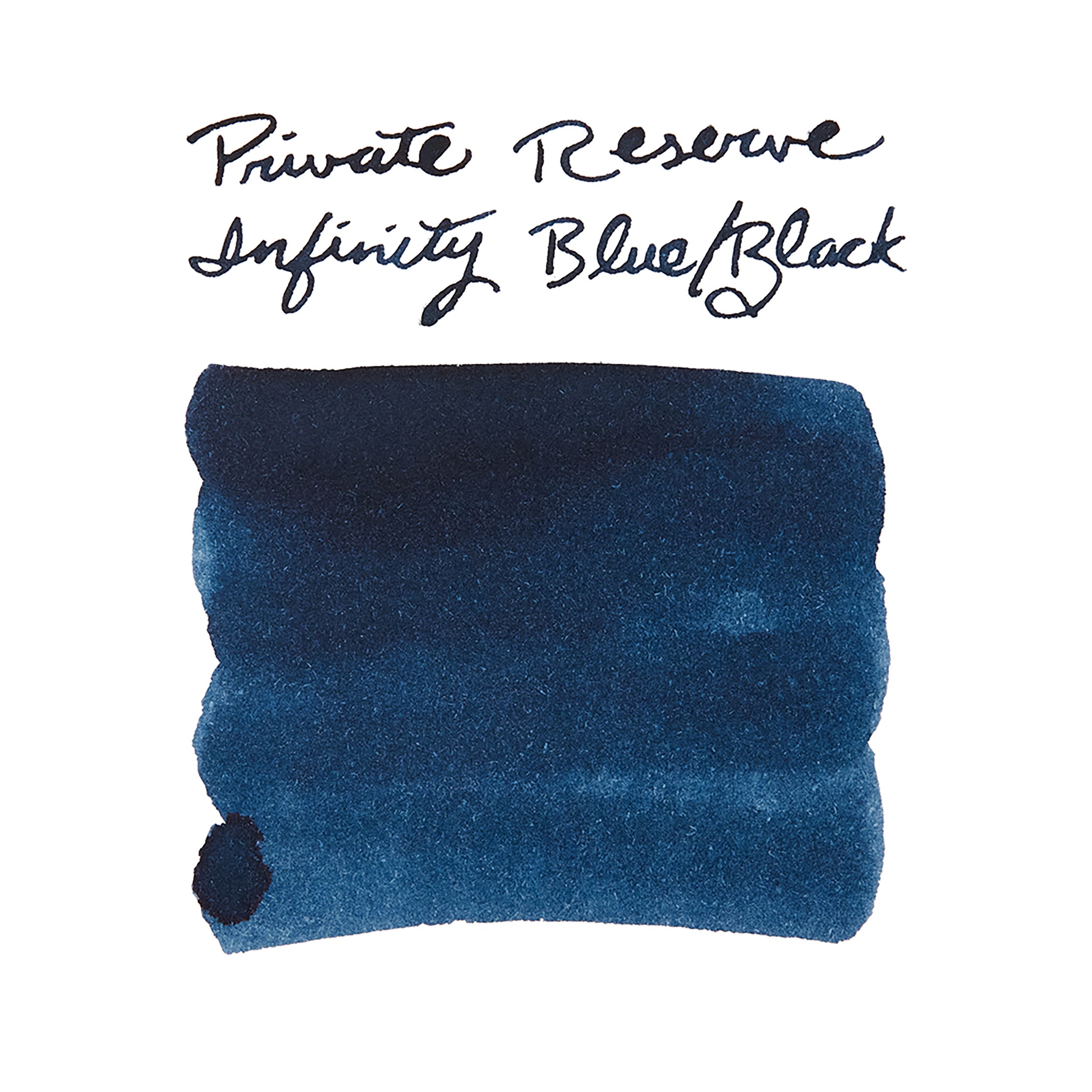 Private Reserve Infinity Blue/Black - Ink Sample - The Goulet Pen Company