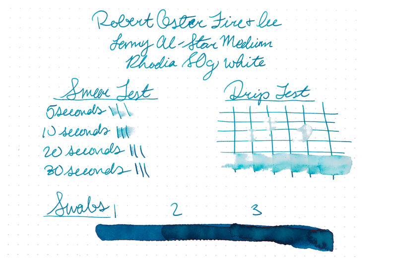 Robert Oster Fire & Ice - Ink Sample - The Goulet Pen Company