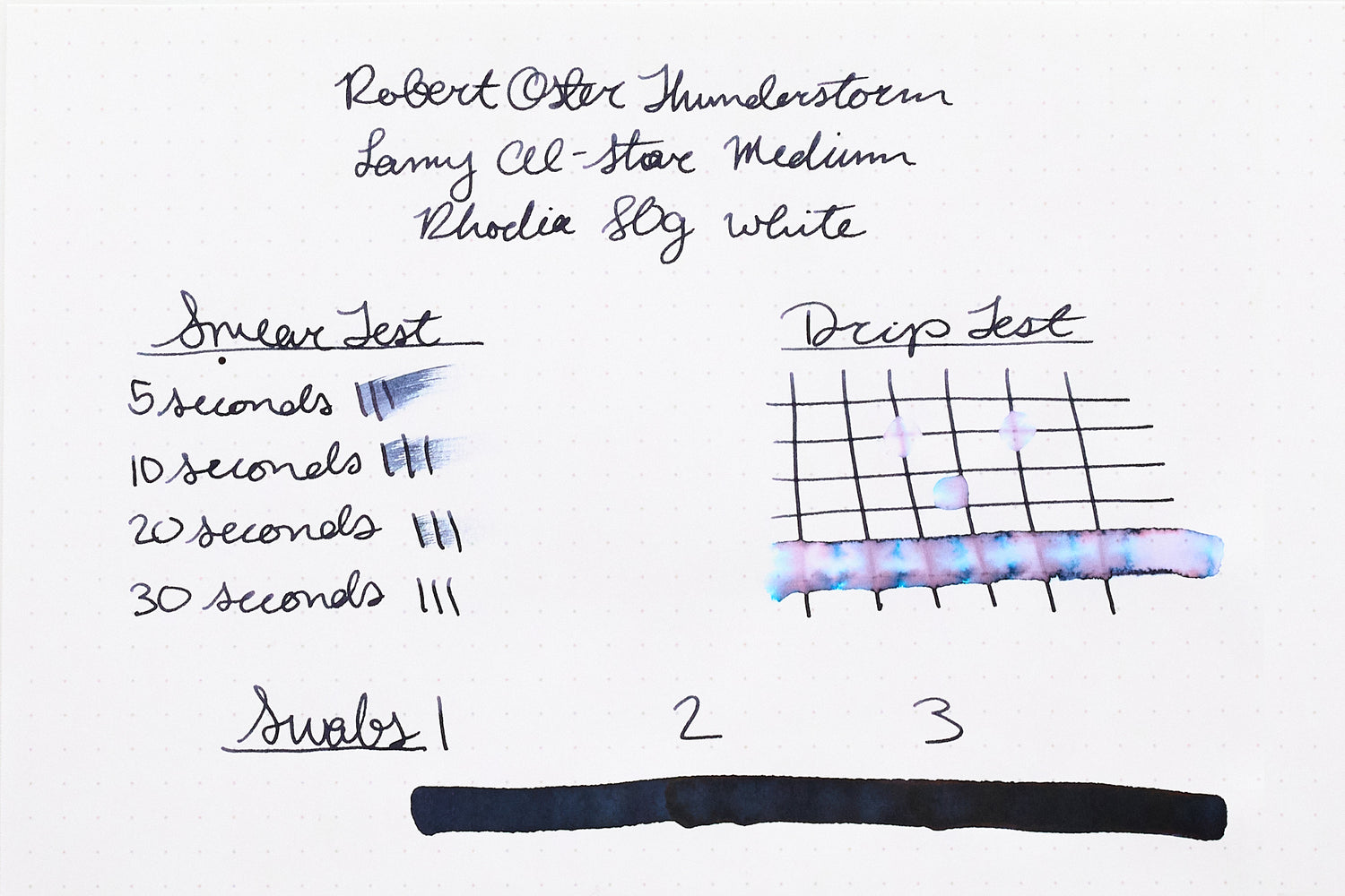 Robert Oster Thunderstorm - Ink Sample - The Goulet Pen Company