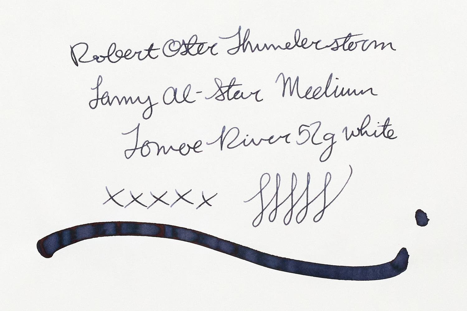 Robert Oster Thunderstorm - Ink Sample - The Goulet Pen Company