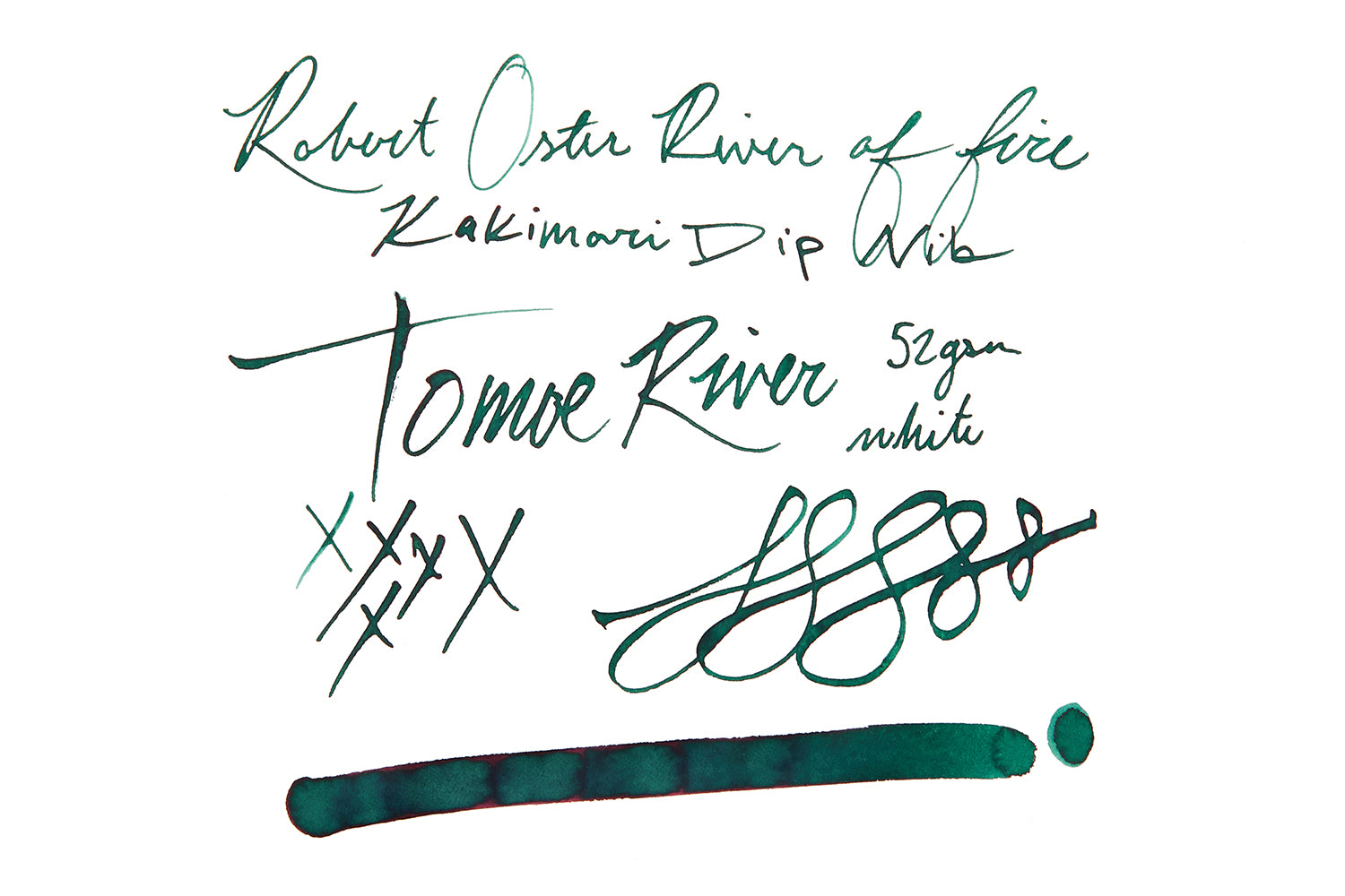Robert Oster River of Fire - Ink Sample - The Goulet Pen Company
