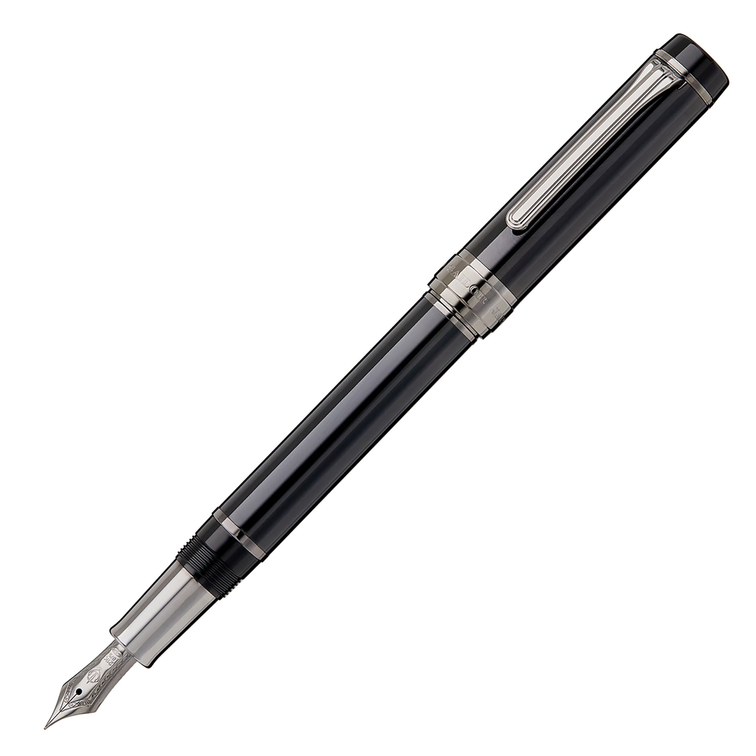 Sailor CYLINT Fountain Pen - Black Stainless Steel - The Goulet Pen Company
