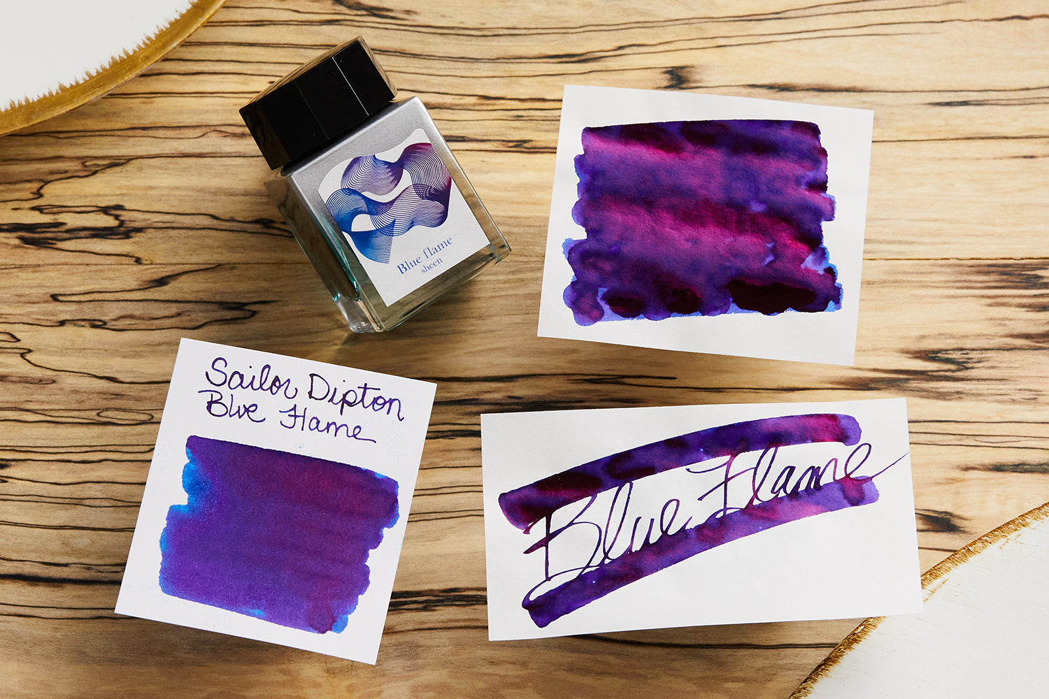 Sailor Dipton Blue Flame - Ink Sample - The Goulet Pen Company