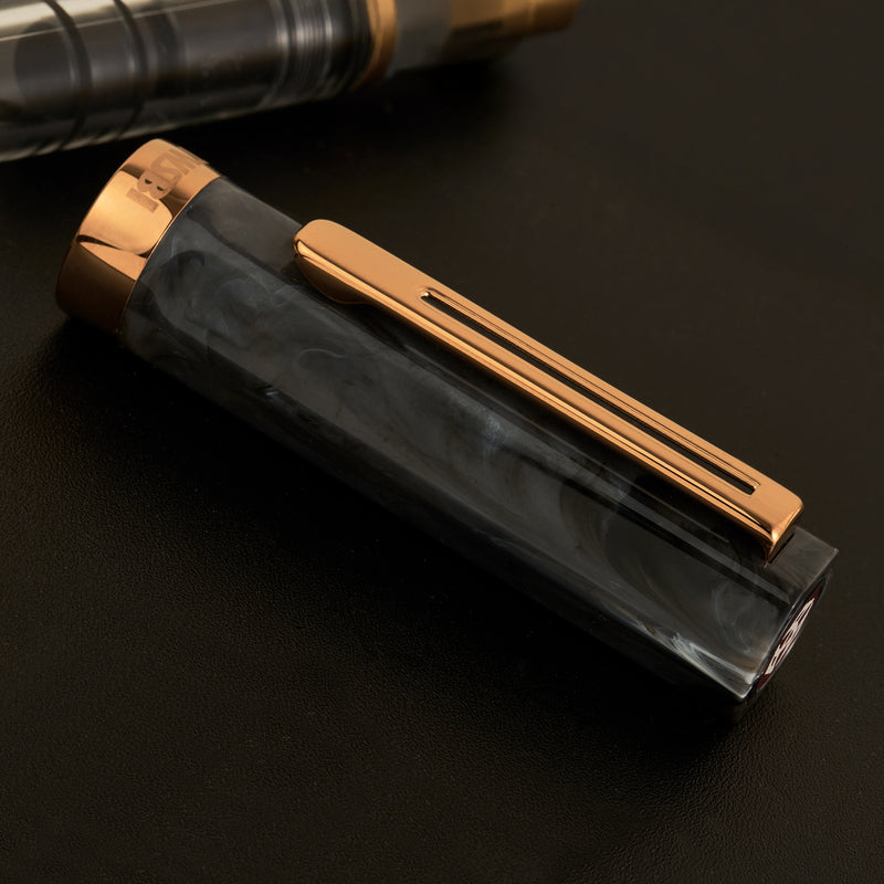 TWSBI ECO Fountain Pen - Black Marble w/ Bronze Trim - The Goulet Pen ...