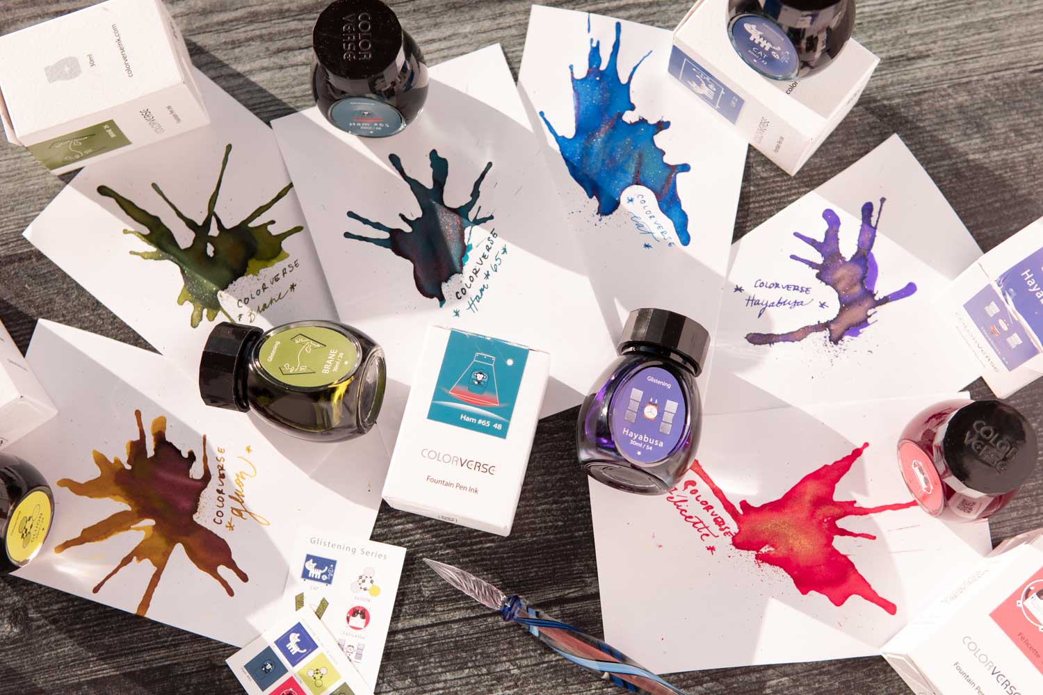 Colorverse Cat Glistening - 30ml Bottled Fountain Pen Ink - The Goulet ...