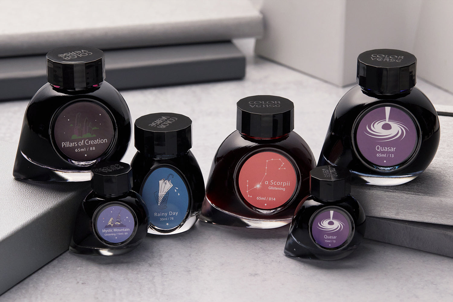 Colorverse Quasar - 65ml + 15ml Bottled Fountain Pen Ink - The Goulet ...