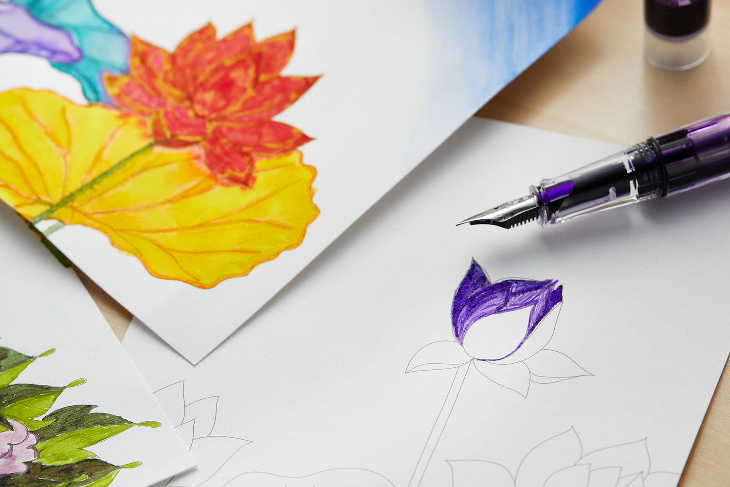 Colorverse Coloring Sheets - Min-Hwa - The Goulet Pen Company