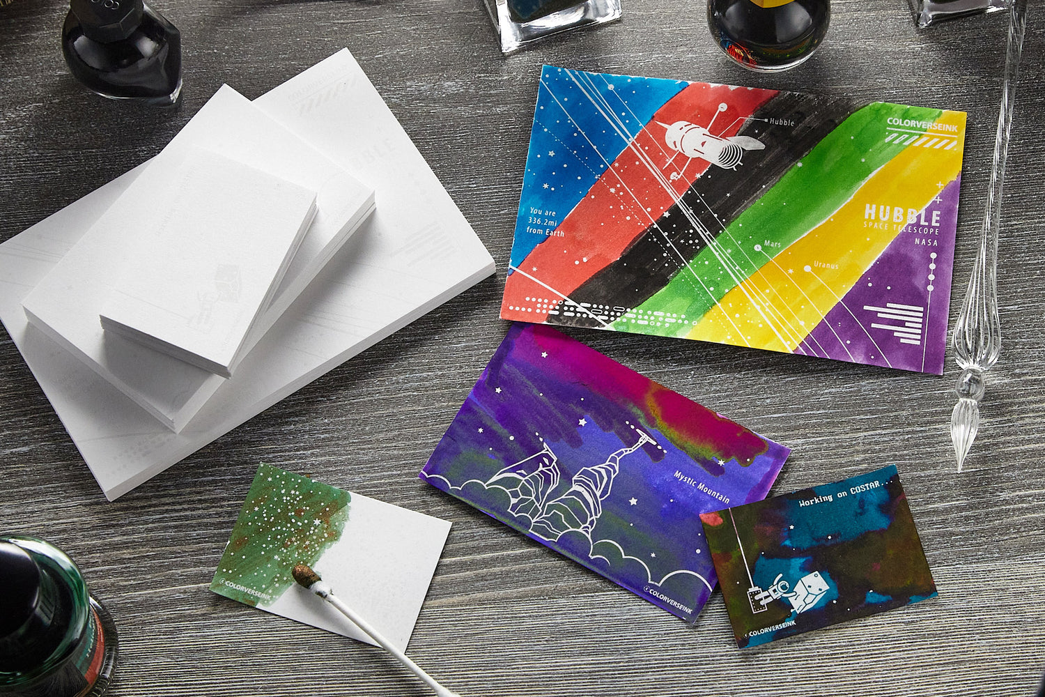Colorverse Ink Art Cards - Hubble (Size A) - The Goulet Pen Company