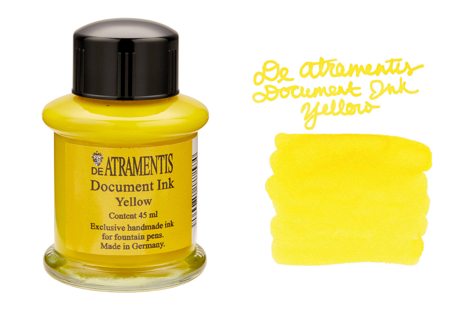 De Atramentis Document Ink Yellow - 45ml Bottled Fountain Pen Ink - The ...