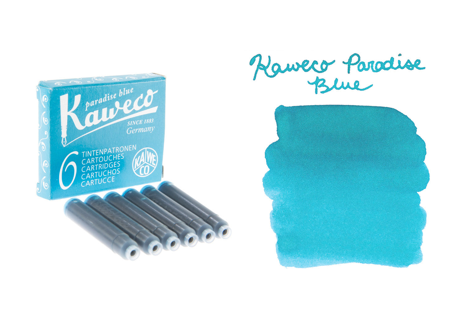 Kaweco Paradise Blue - Fountain Pen Ink Cartridges - The Goulet Pen Company