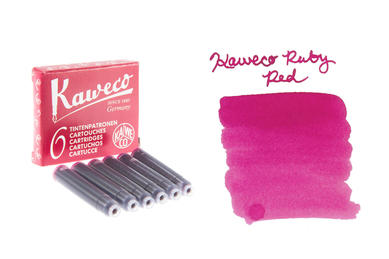Kaweco Ruby Red - Fountain Pen Ink Cartridges - The Goulet Pen Company