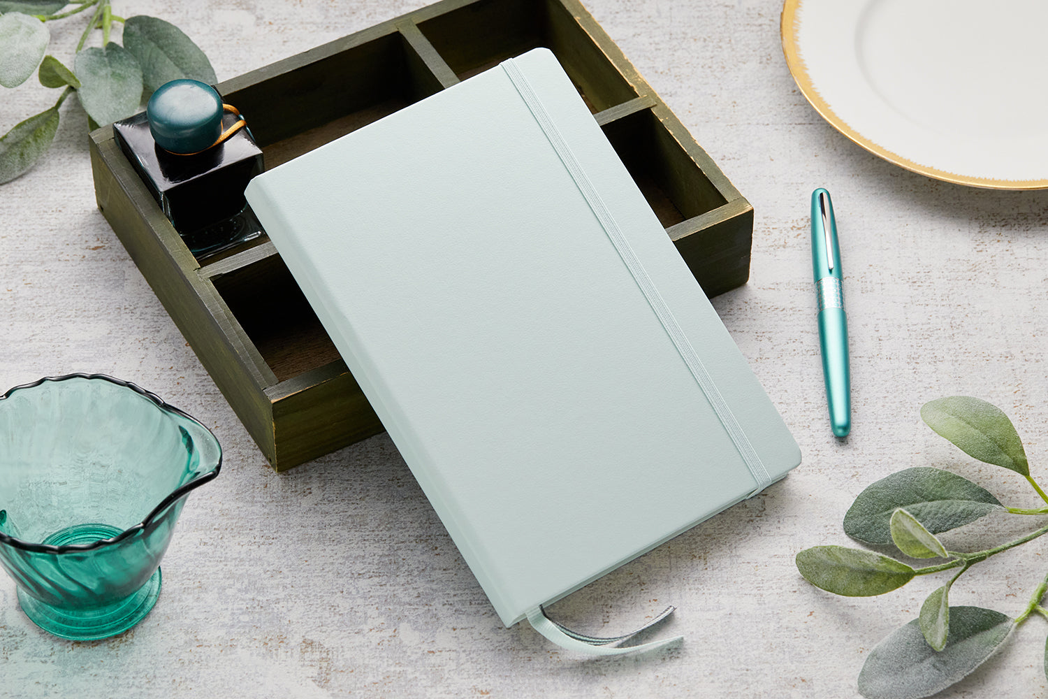 Leuchtturm1917 Medium A5 Notebook - Mint Green, Dot Grid - The Goulet ...
