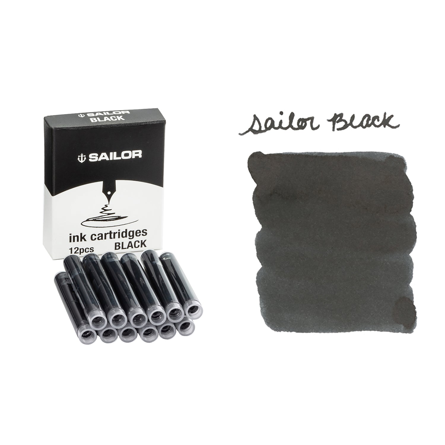 Sailor Black - Fountain Pen Ink Cartridges - The Goulet Pen Company