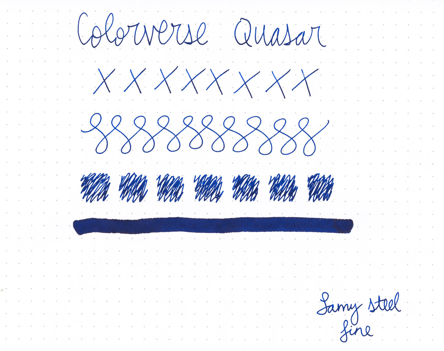 Colorverse Quasar - Ink Sample - The Goulet Pen Company