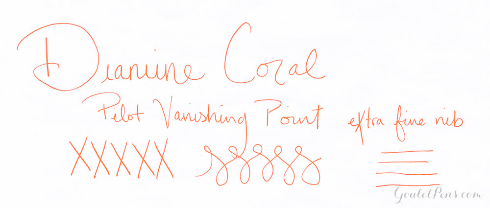 Diamine Coral - Ink Sample - The Goulet Pen Company